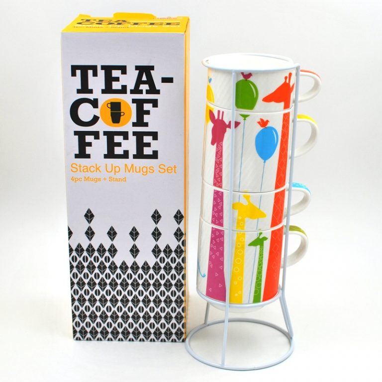 Mug Stackable 4pc Set – Giraffe – Multiple Choice Philippines